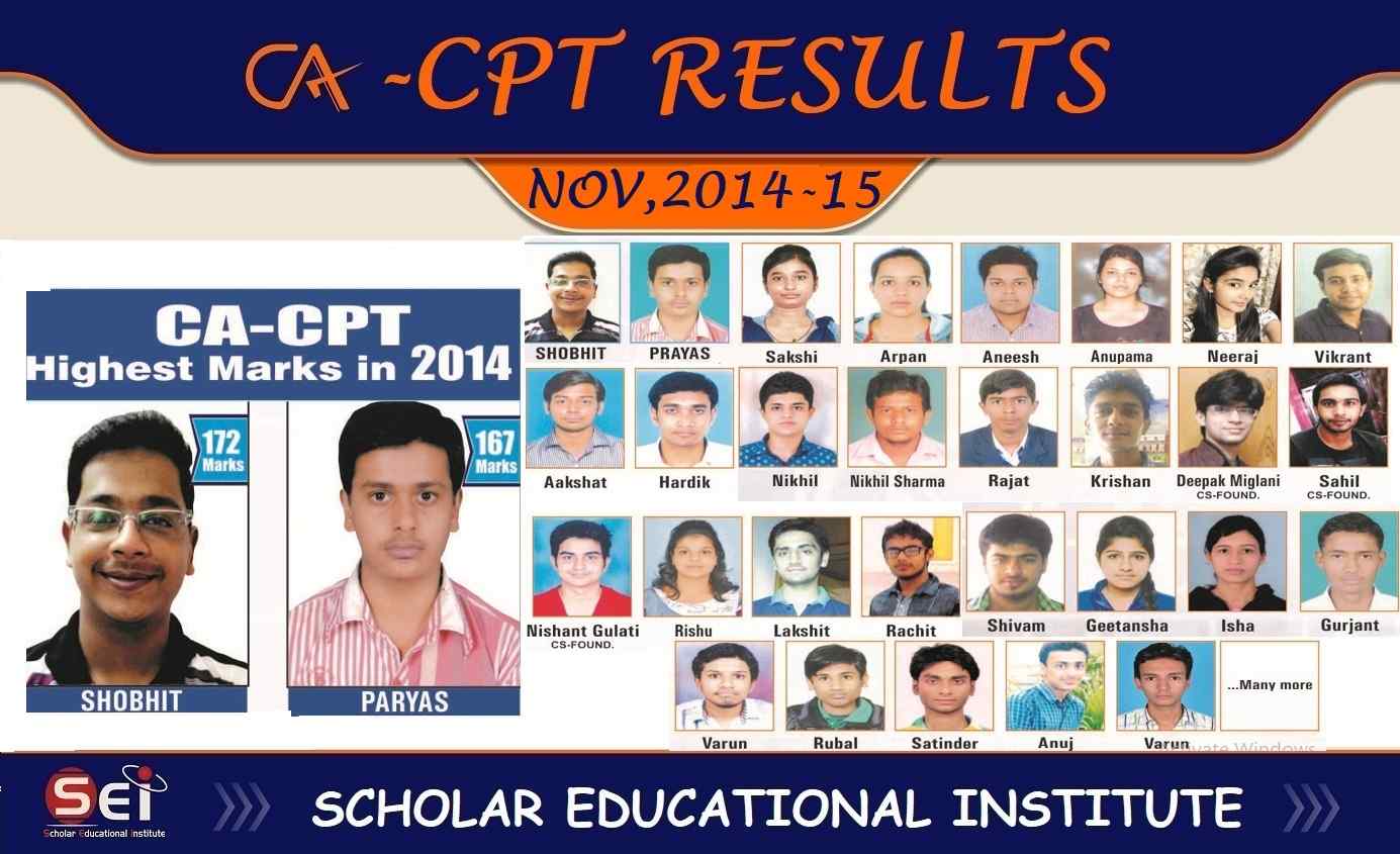 Top Achievers at Scholar Educational Institute | Success Stories of CA ...
