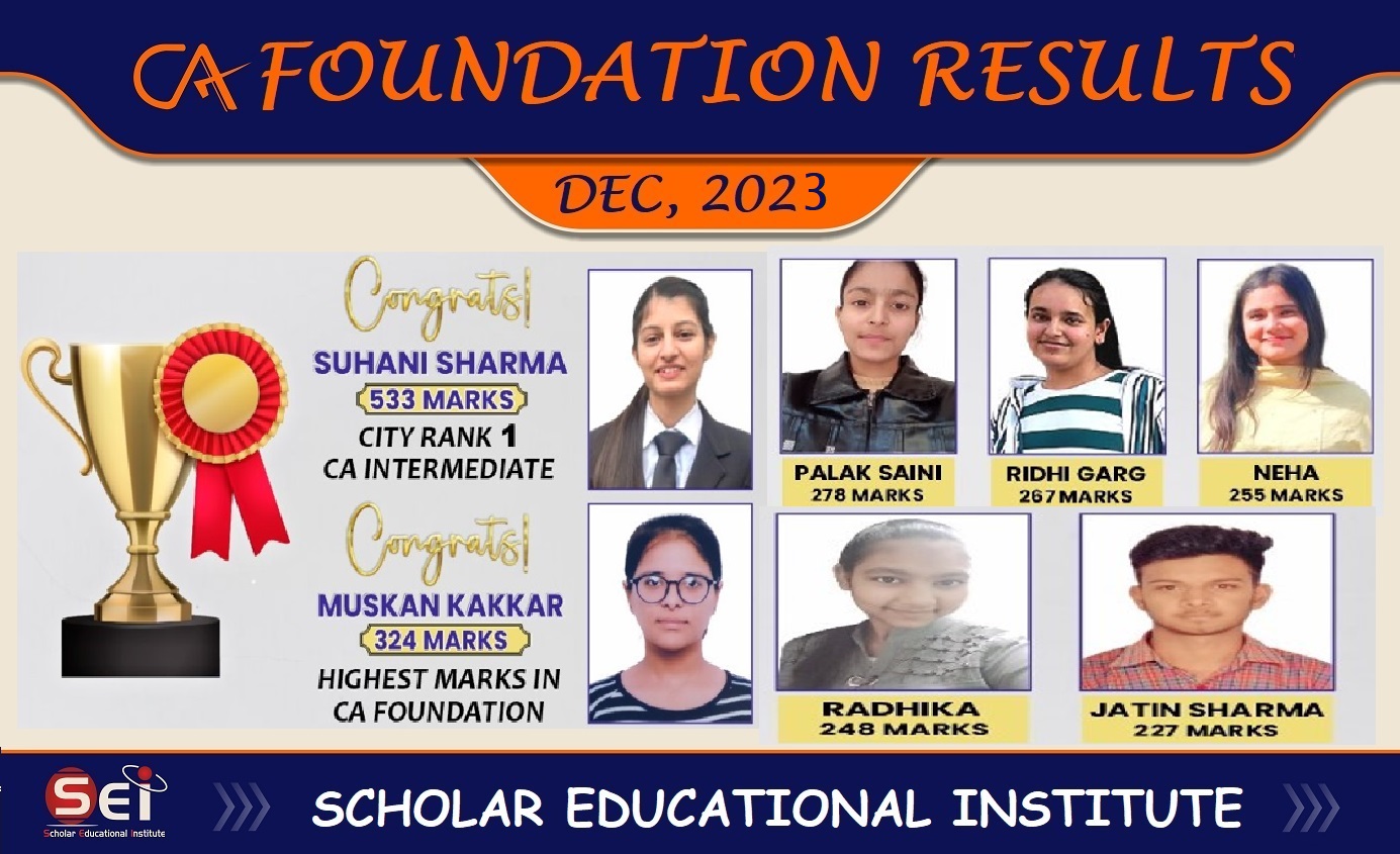Top Achievers at Scholar Educational Institute | Success Stories of CA ...