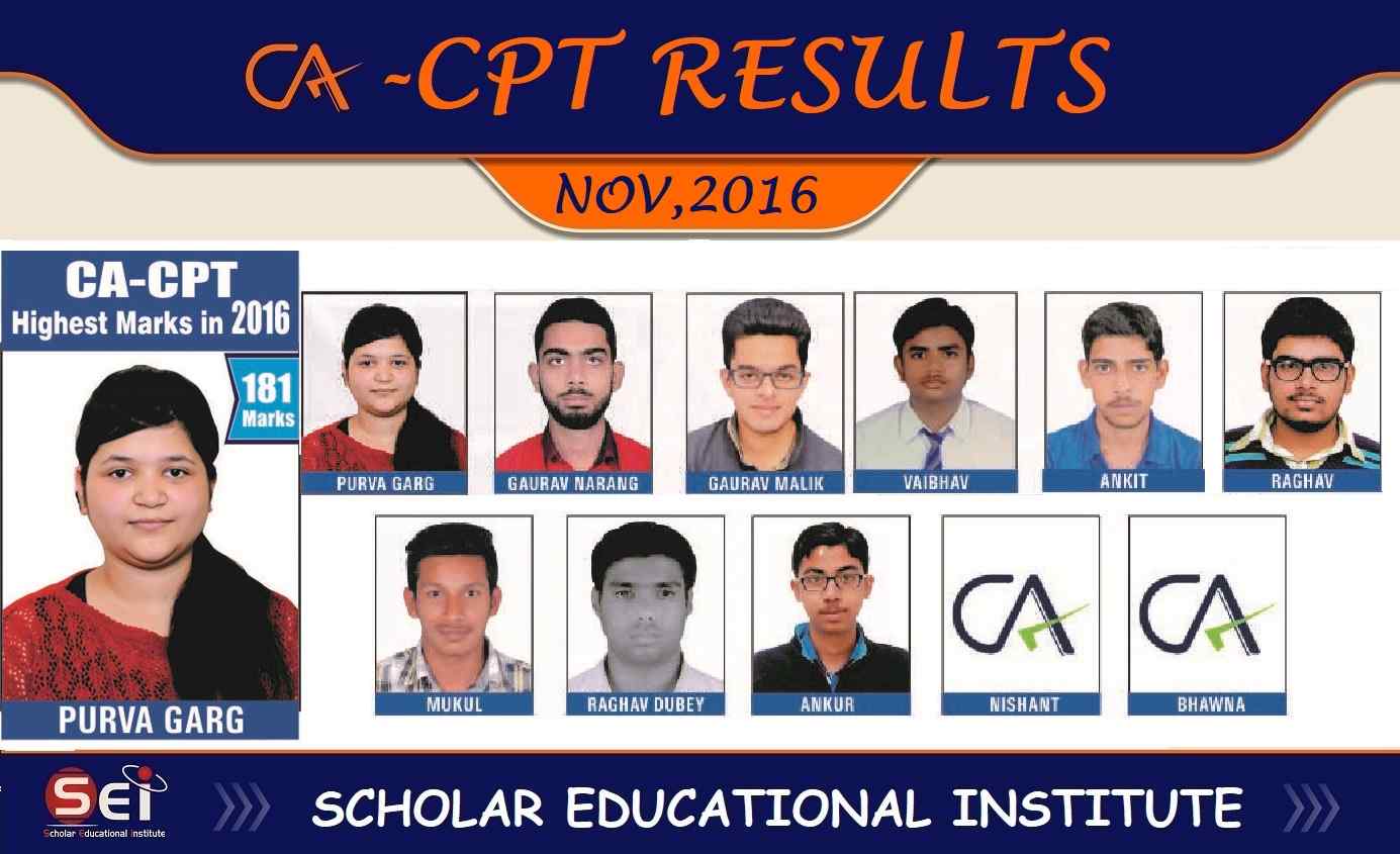 Top Achievers at Scholar Educational Institute | Success Stories of CA ...