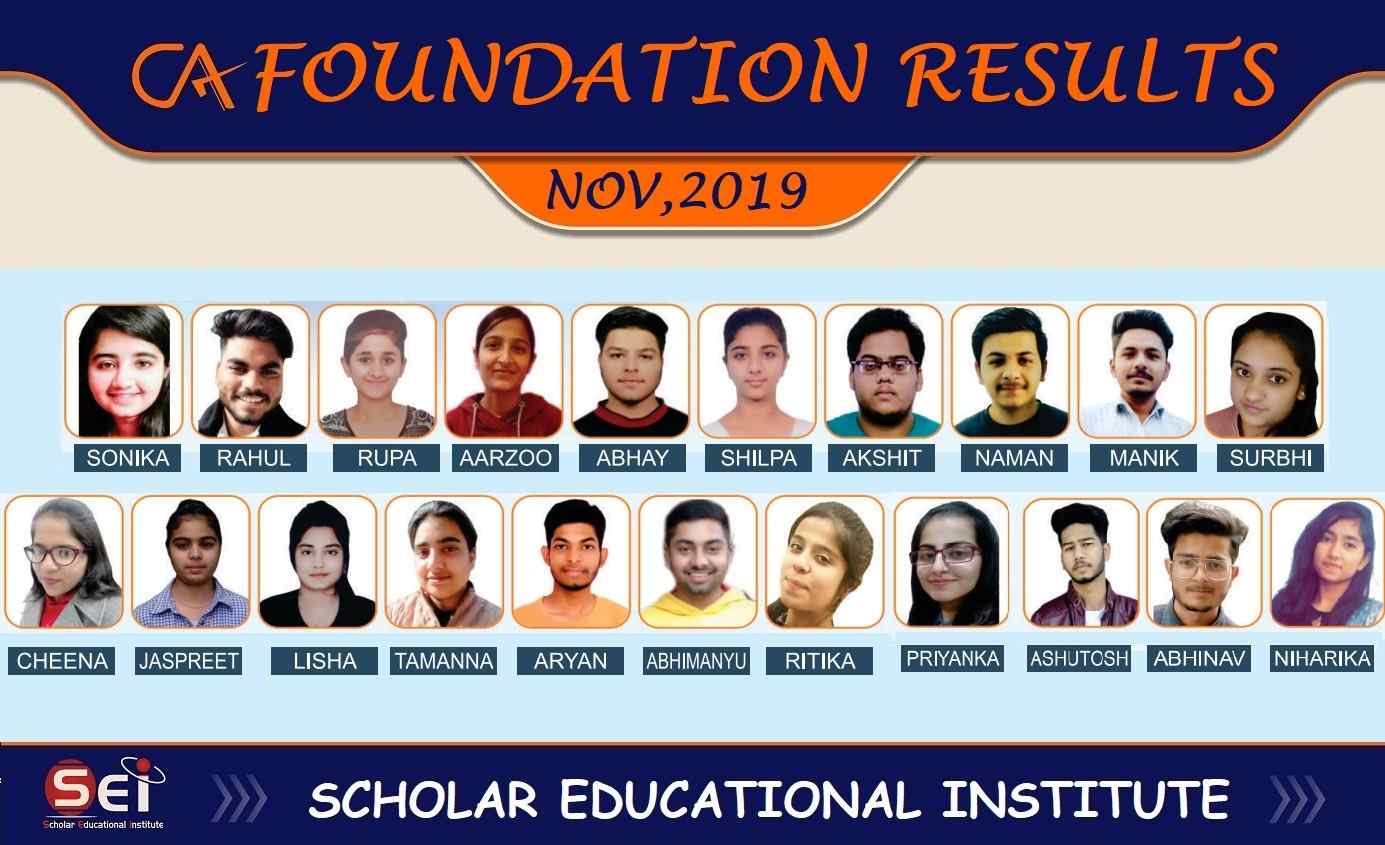 Top Achievers at Scholar Educational Institute | Success Stories of CA ...