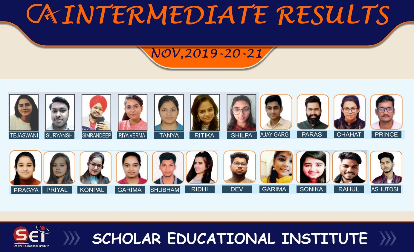 Top Achievers at Scholar Educational Institute | Success Stories of CA ...