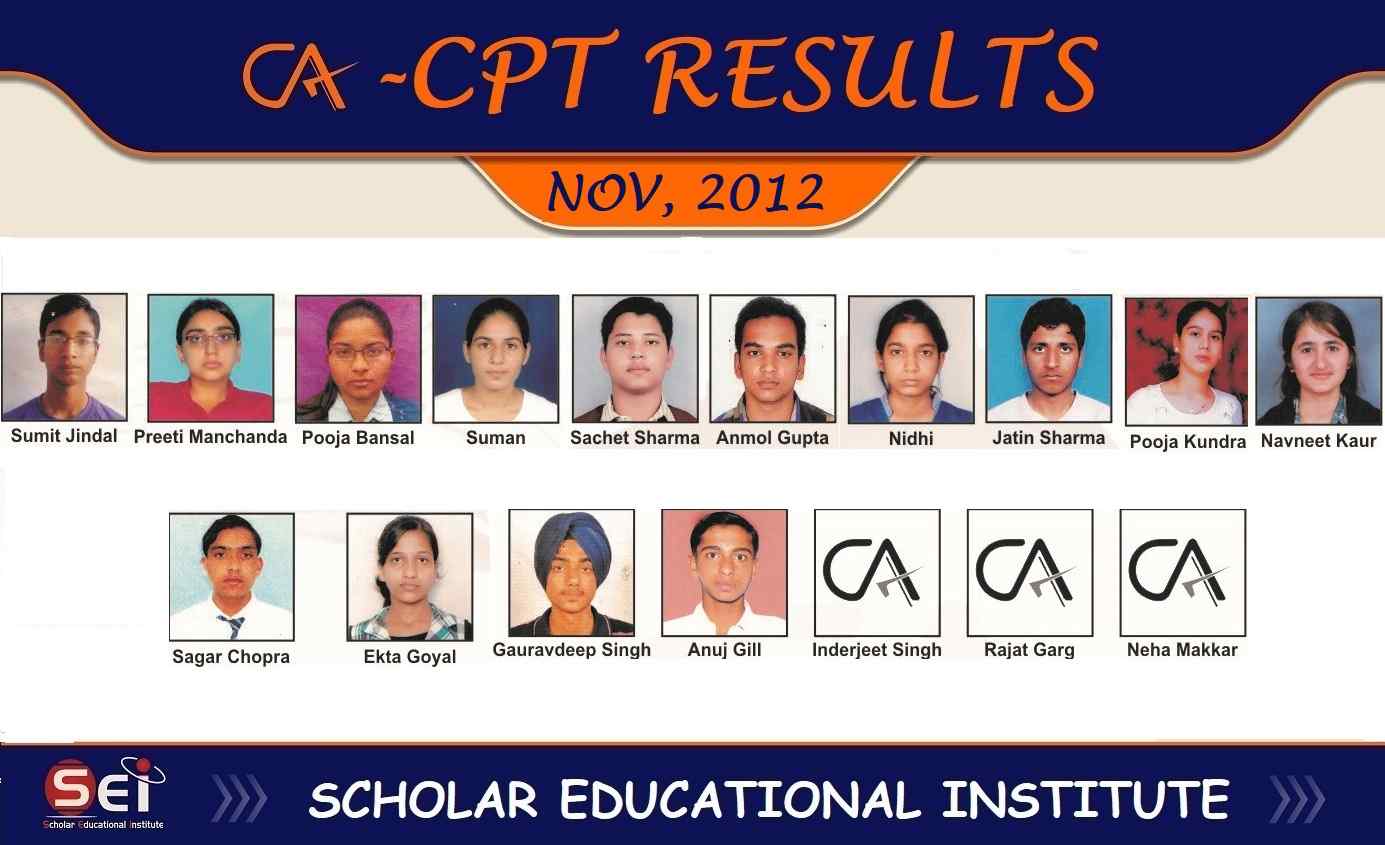 Top Achievers at Scholar Educational Institute | Success Stories of CA ...